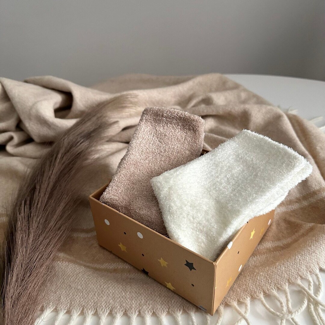 Soft Warm Plush Fluffy Socks, Down Socks, Winter Cozy Socks, Set Socks ...