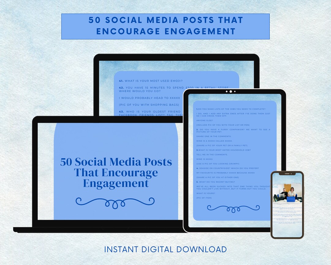 Social Media Engagement Posts, Social Media Posts, Engagement Posts ...