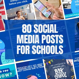 80 Education Templates for Social Media | School Social Media Templates ...