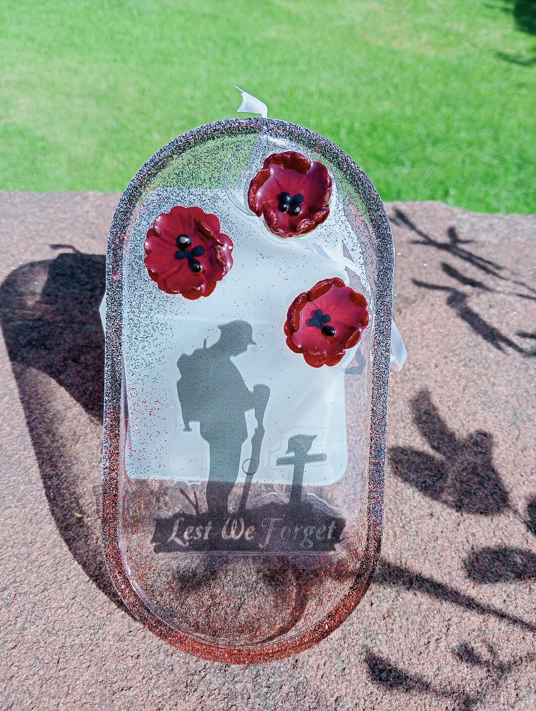 Resin Poppy Remembrance Piece, Armistice Day Gift - Etsy UK
