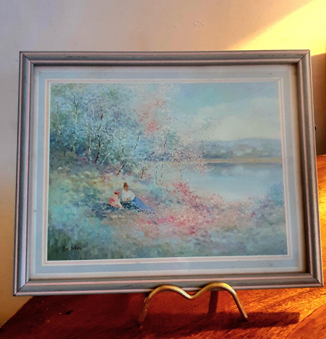 Vintage Nora Debolt Art Print Framed - Etsy