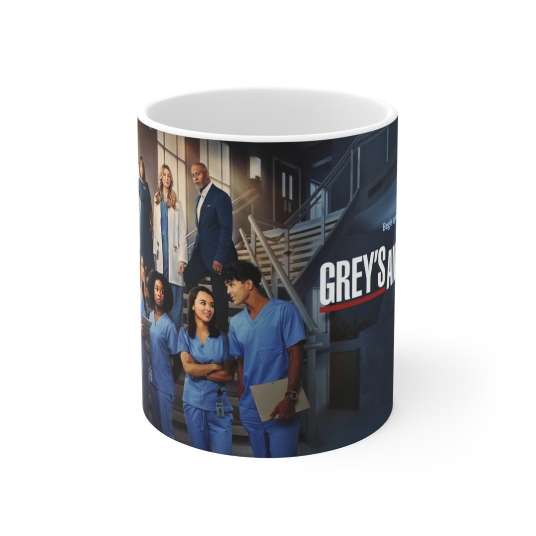 Greys Anatomy Mug 11oz Meredith Grey, Ellen Pompeo, Patrick Dempsey ...