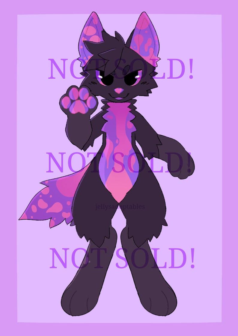 Furry Hyena Adoptable - "lava Lamp" - Etsy