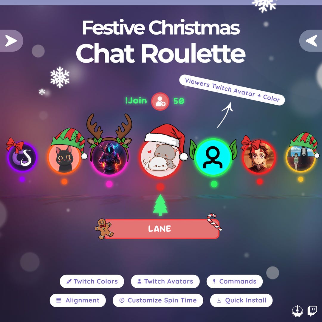 Christmas Chat Roulette Wheel – Festive Giveaway Interactive Widget for ...