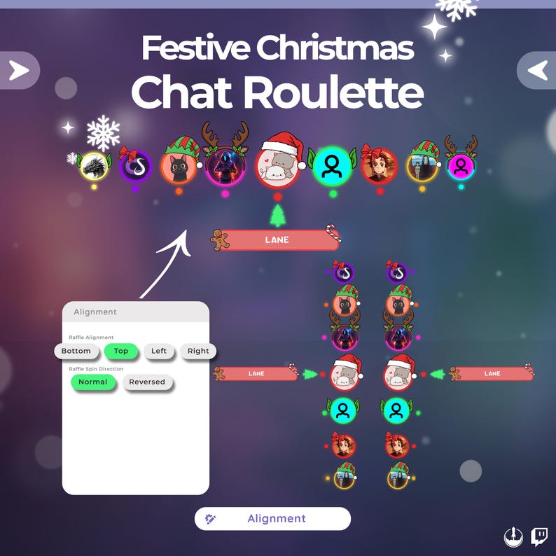 Christmas Chat Roulette Wheel – Festive Giveaway Interactive Widget for ...