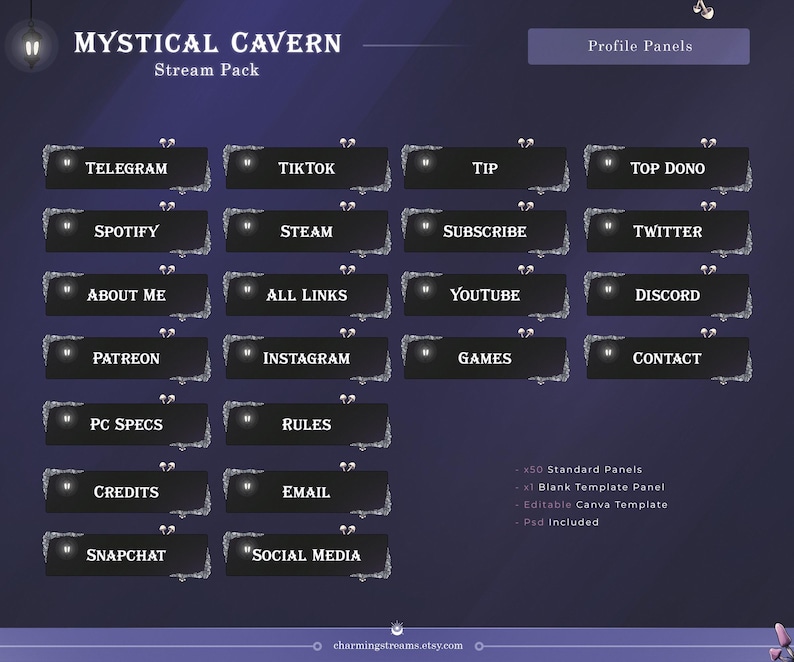 Mystical Cavern Stream Package for TWITCH | Magical Mushroom, Enchanted ...
