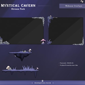 Mystical Cavern Stream Package for TWITCH | Magical Mushroom, Enchanted , Glow Mushroom, Fantasy ...