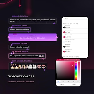 Gothic Twitch Chat Widget – Dark Theme With Roles, Pronouns & Events ...