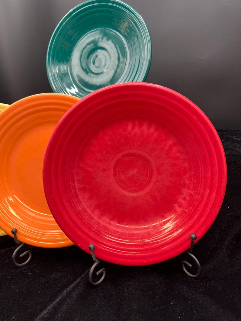 Fiesta Ware Plates: Salad/side (7.25"). Vintage in Excellent Condition ...