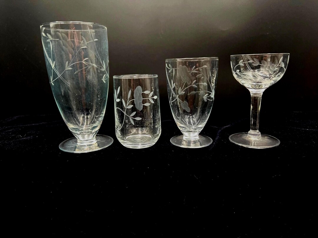 Princess House "heritage" Pattern. Sold Individually. Juice, Water ...