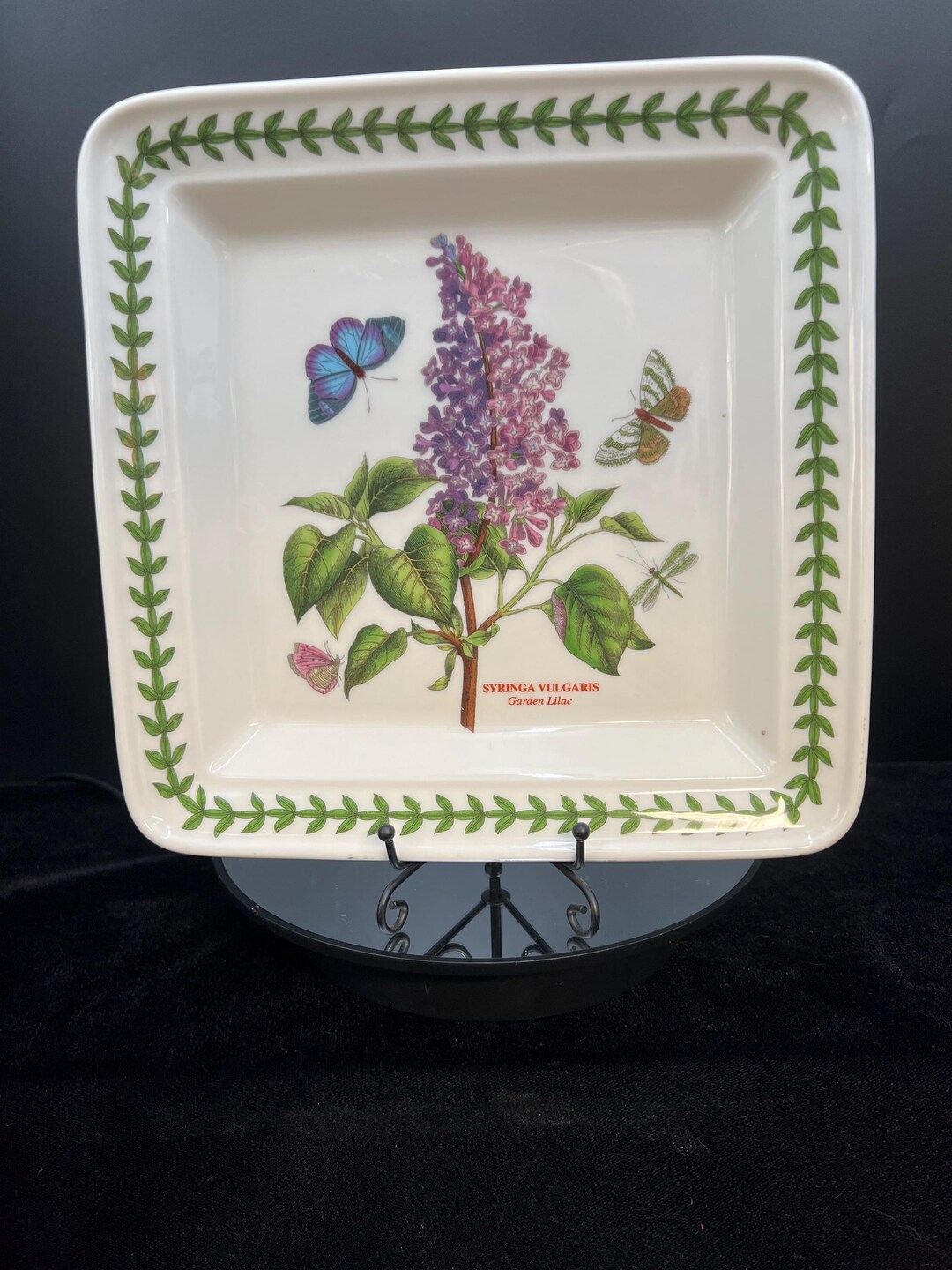 Portmeirion Botanic Garden Square Serving Dish With Purple Lilac and ...