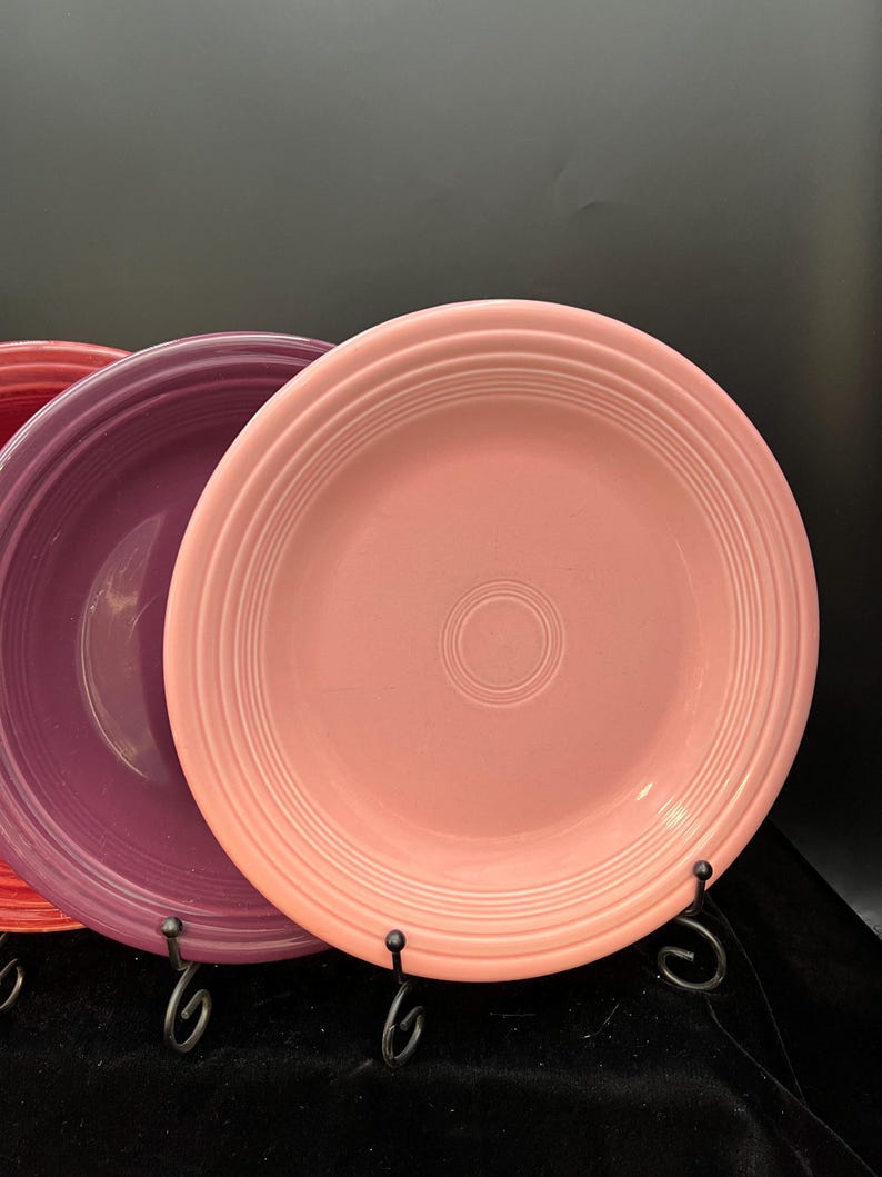 Fiesta Ware Plates: Luncheon (9"). Vintage in Great Condition; I Do NOT ...