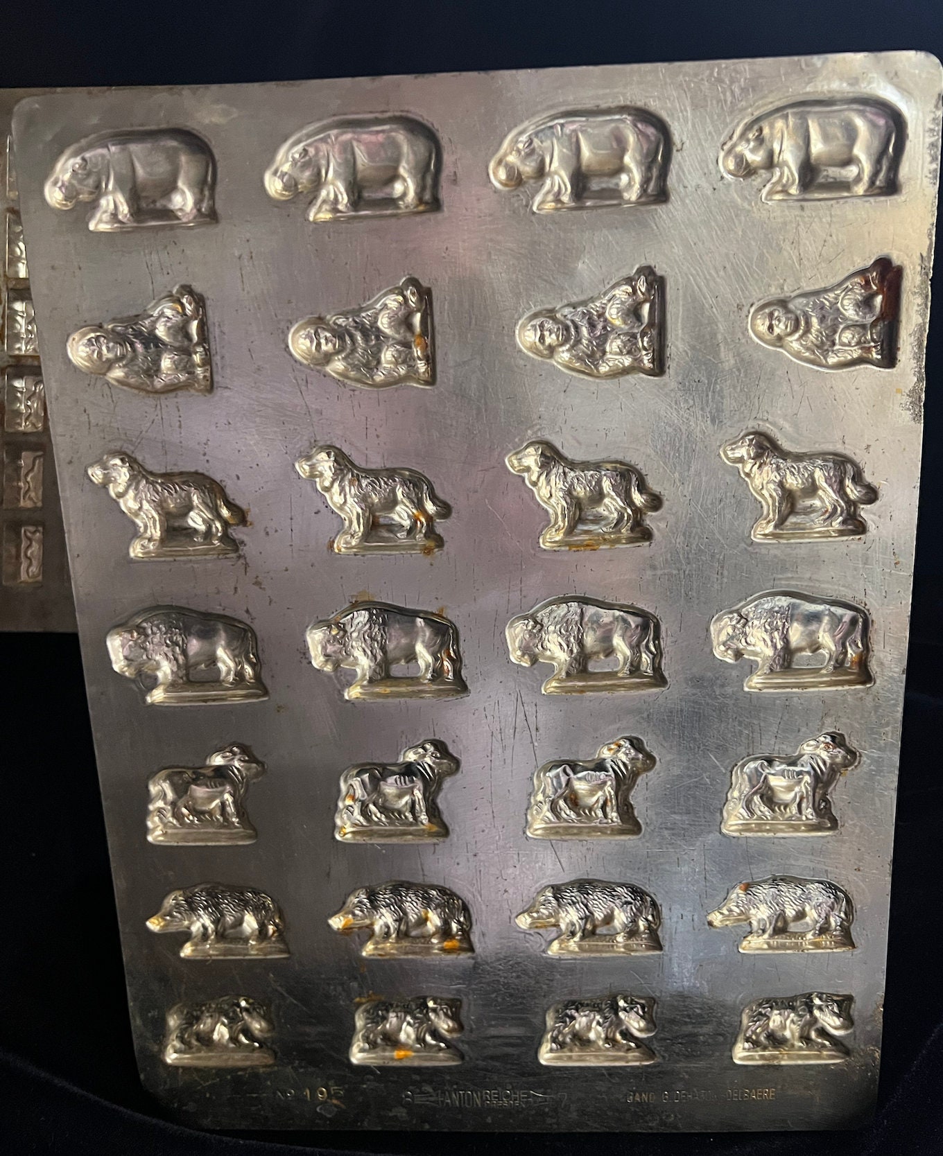 Antique Chocolate Molds Cast Metal. - Etsy