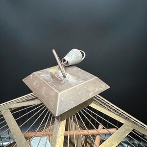 1930s Hendryx Brass Pagoda Bird Cage, Including Original Water ...