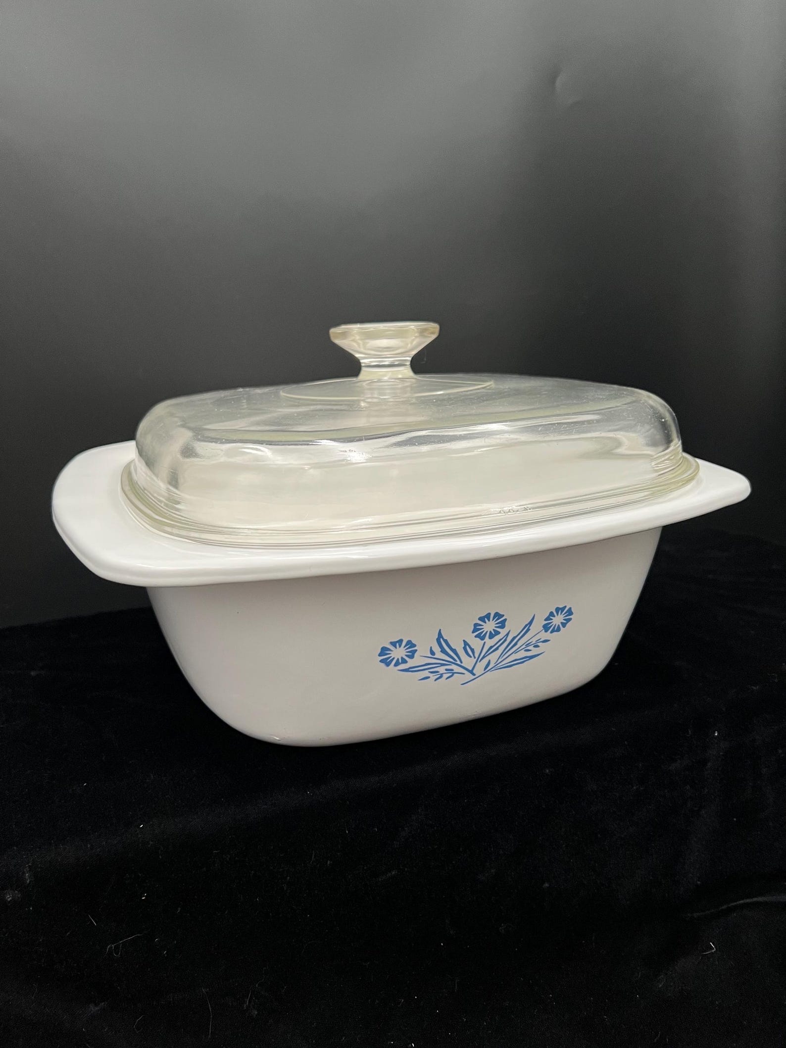 Corning Blue Cornflower 4QT Casserole With Lid (P-34-B). Mint Condition ...