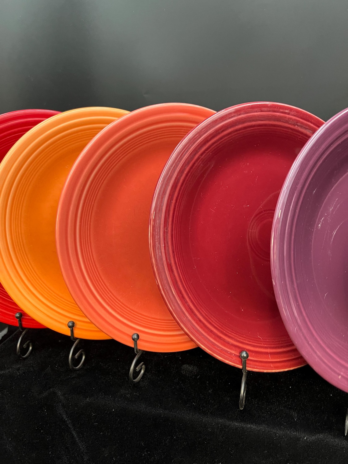 Fiesta Ware Plates: Luncheon (9"). Vintage in Great Condition; I Do NOT ...