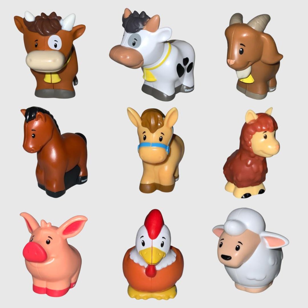 Fisher Price Little People Newer Style Single Animals C (farm) - Etsy