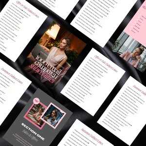 DFY 1000 Email Marketing Subject Lines Campaign Ebook Guide With the Email Planner Canva ...