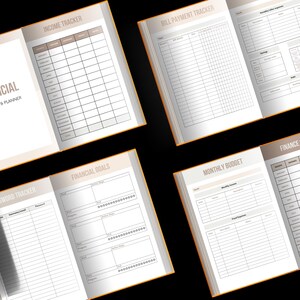 8-in-1 Financial Tracker & Planner Bundle Monthly Budget, Income ...