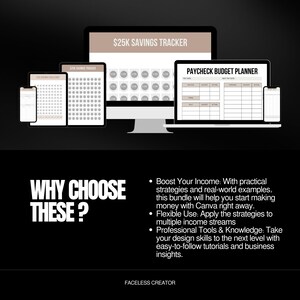 8-in-1 Financial Tracker & Planner Bundle Monthly Budget, Income ...