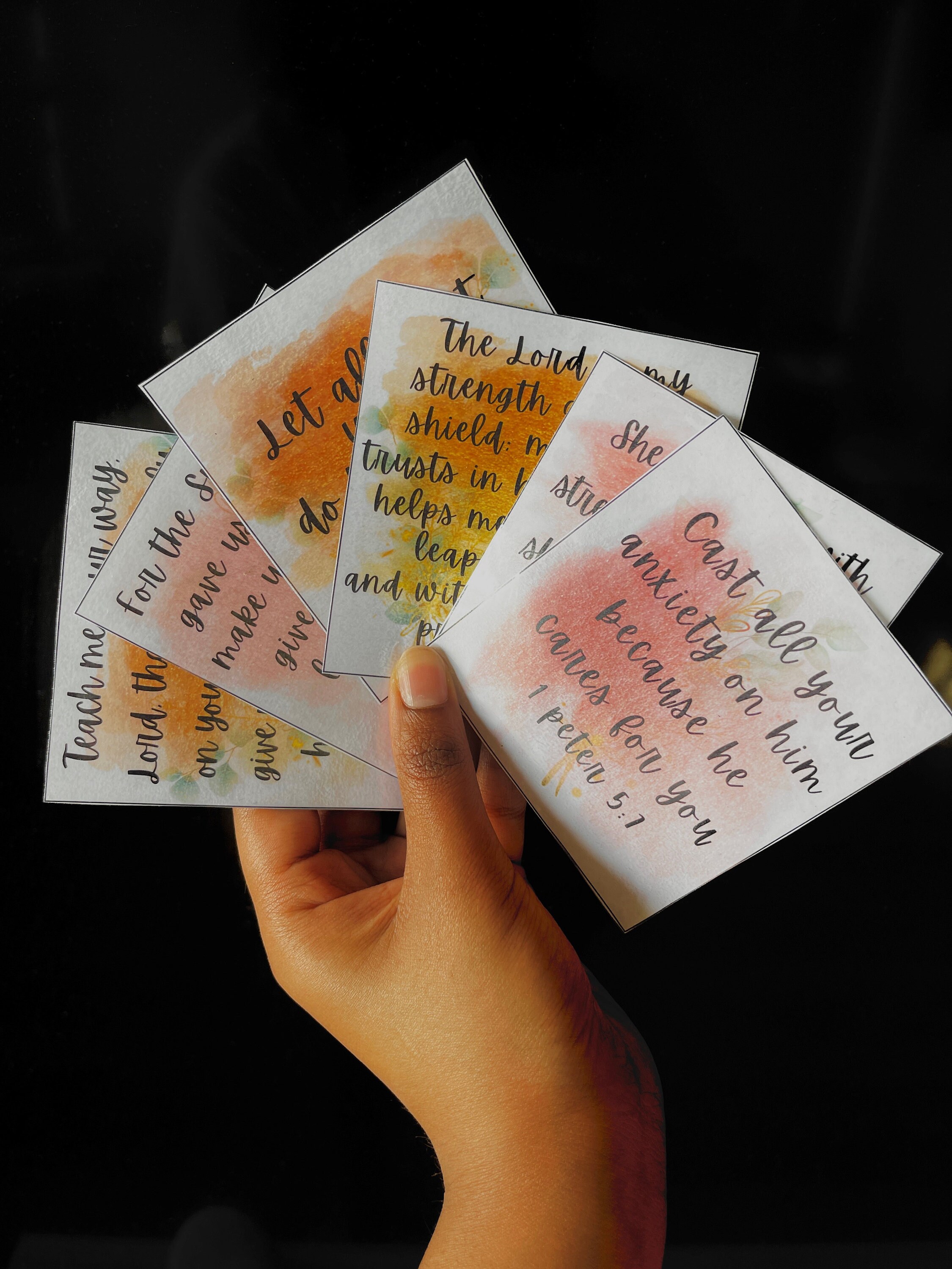 18 Biblical Affirmation Cards Printable, Religious Cards, Prayer Cards ...