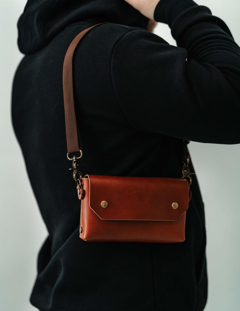One Piece Bag - Leather Pattern | Unisex Belt Bag, Shoulder & Crossbody ...