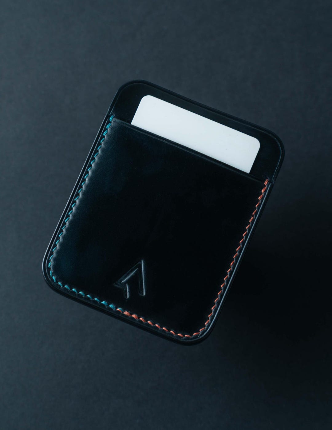 Shell Cordovan Leather Card Holder – Hand-stitched Minimalist Wallet - Etsy