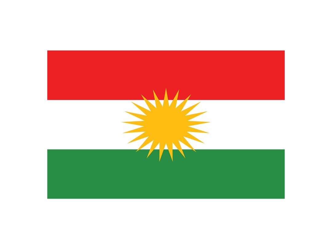 2x Sticker Kurdistan Flag Car Sticker Gift Kurdish Sticker Rojava Flag ...