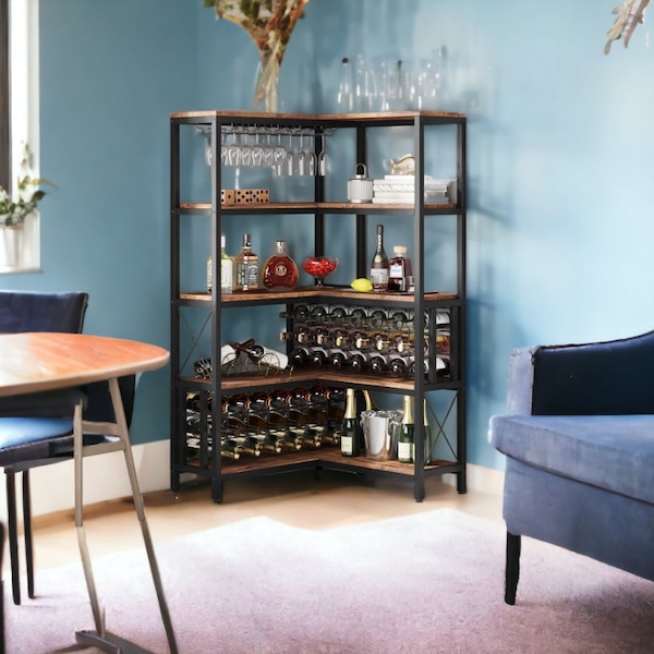 Corner Wine Rack - Etsy