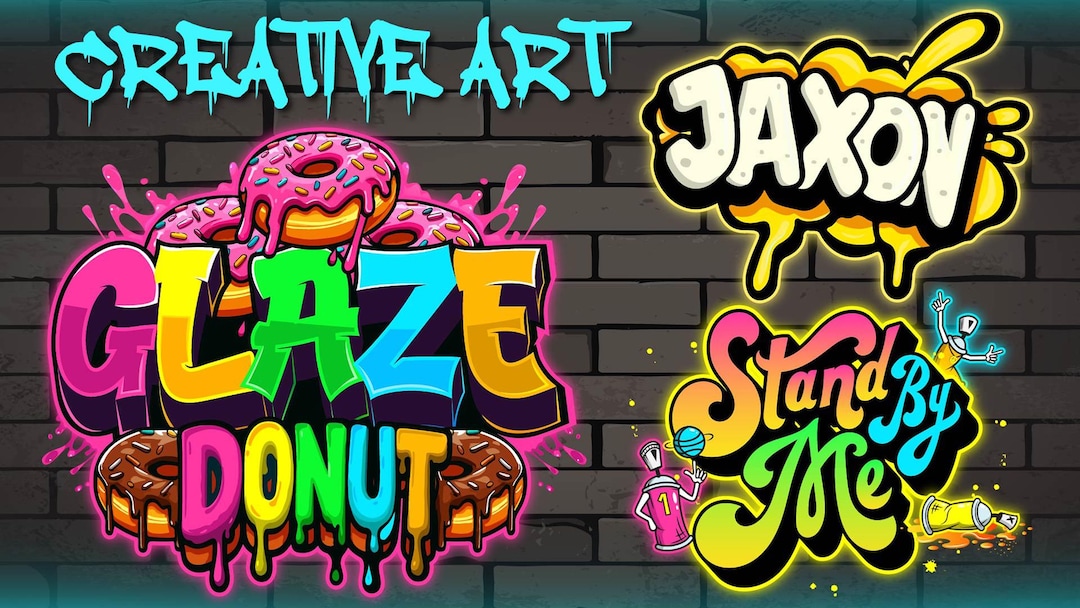 Custom Graffiti Logo Design: Personalized Typography (digital Download ...