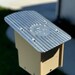 Weatherproof, Metal Roof, Bird House: Tan & White Panels - Etsy