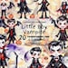 Little Vampire Boys Halloween Clipart, 20 PNG, Haunting Clipart ...