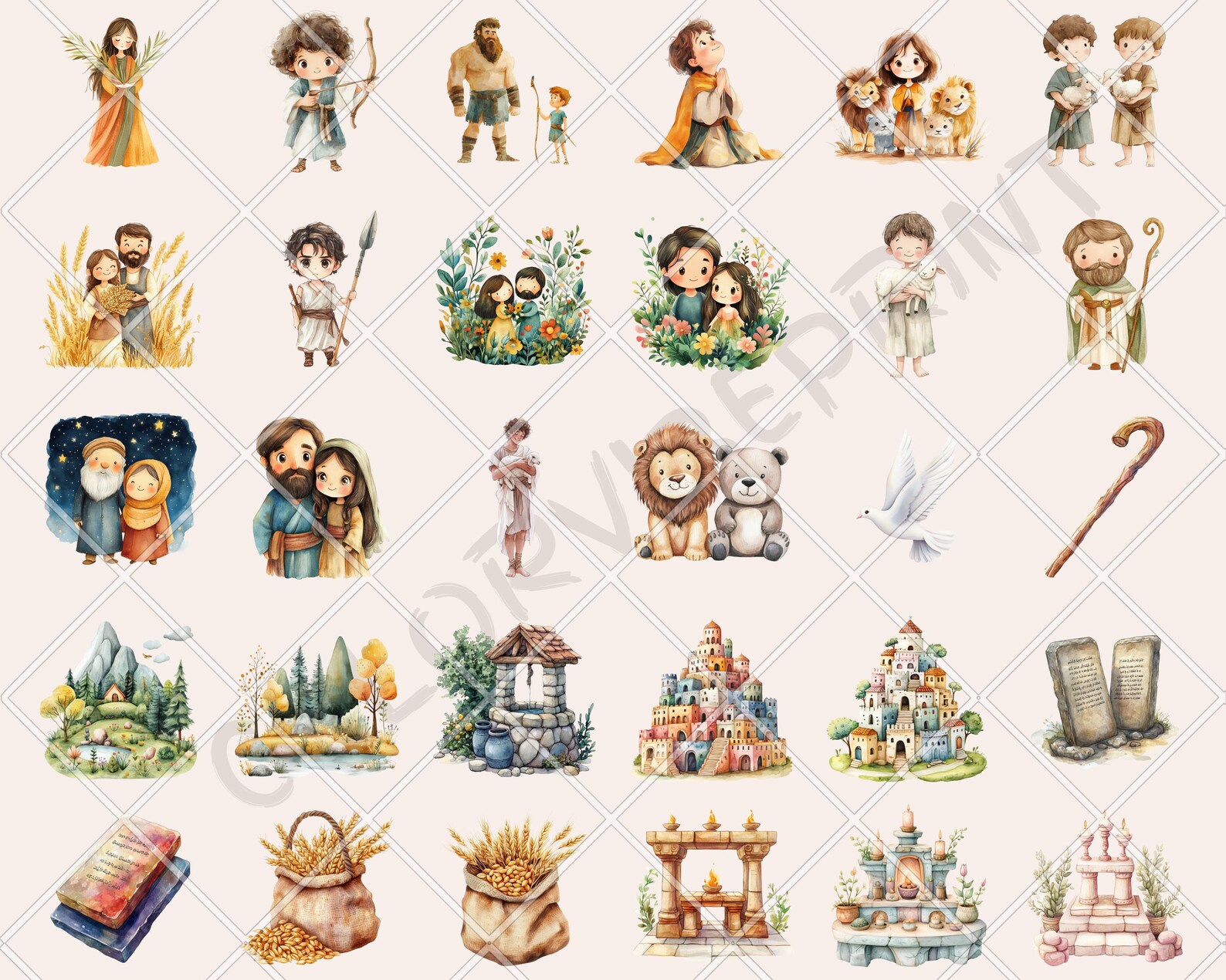 Old Testament, Biblical Characters Clipart, Bible Story, Biblical ...