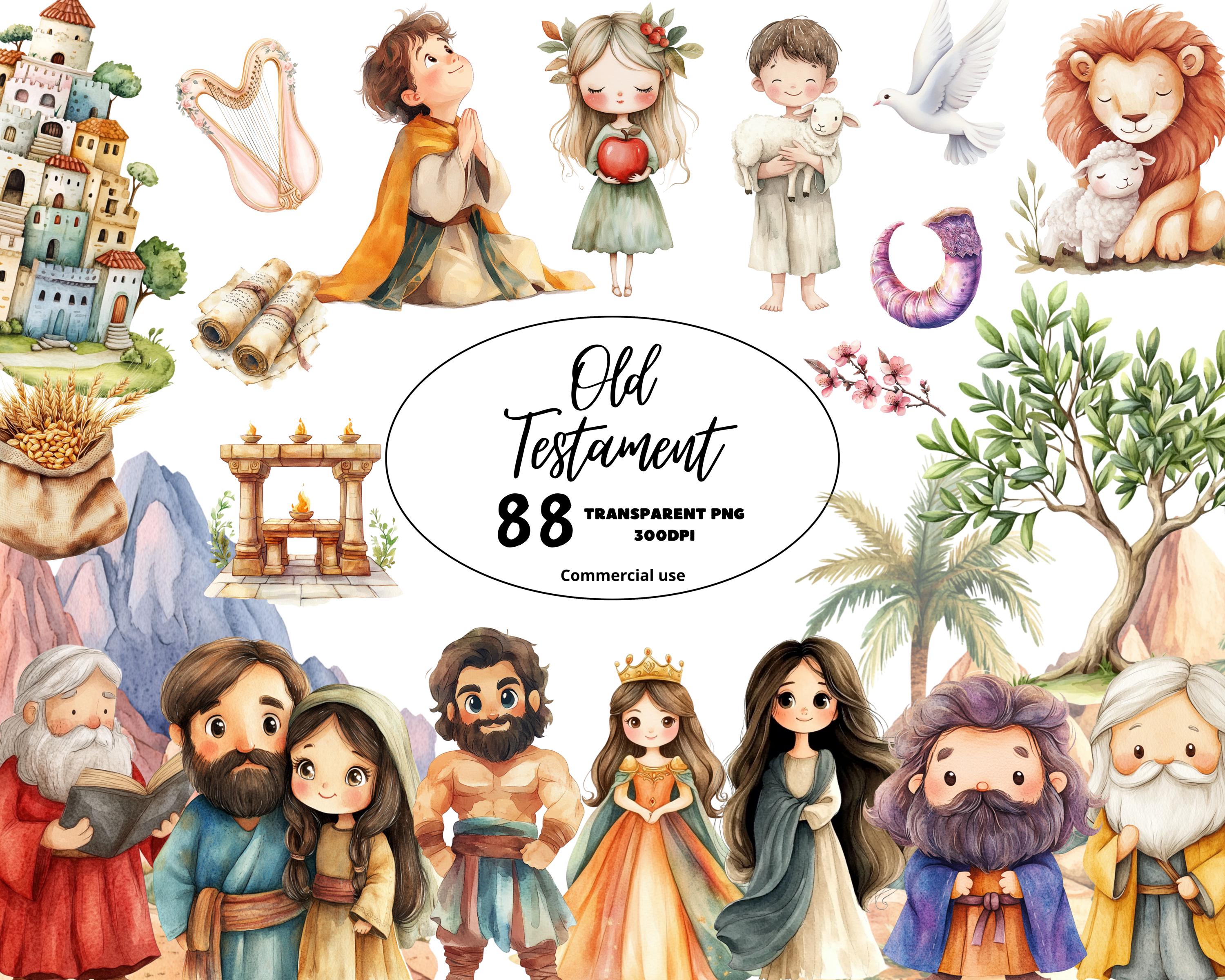 Old Testament, Biblical Characters Clipart, Bible Story, Biblical ...