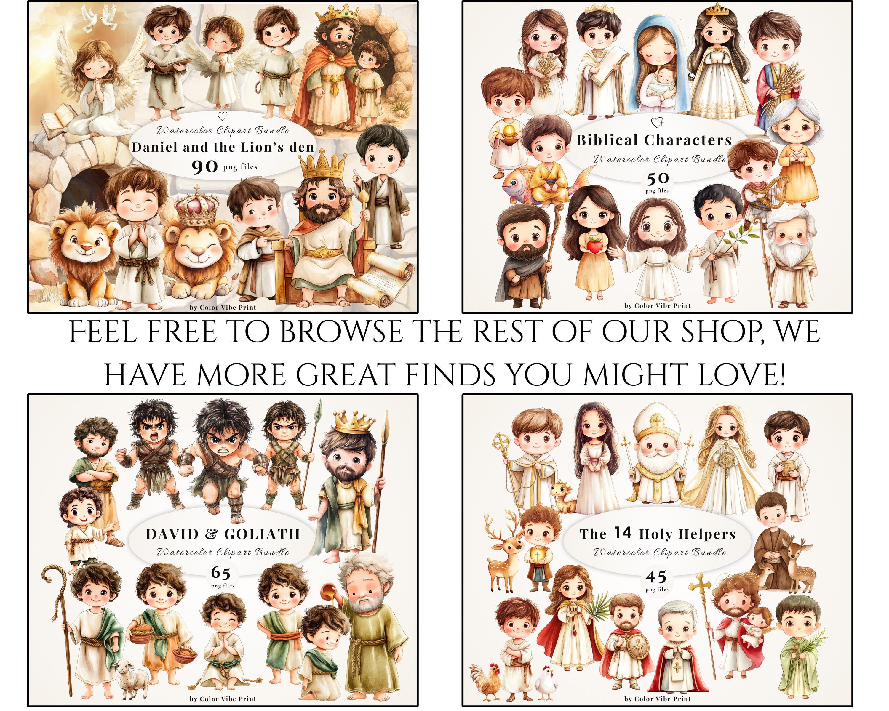 Biblical Characters Clipart, Twelve Apostles Bible Story, Religious ...
