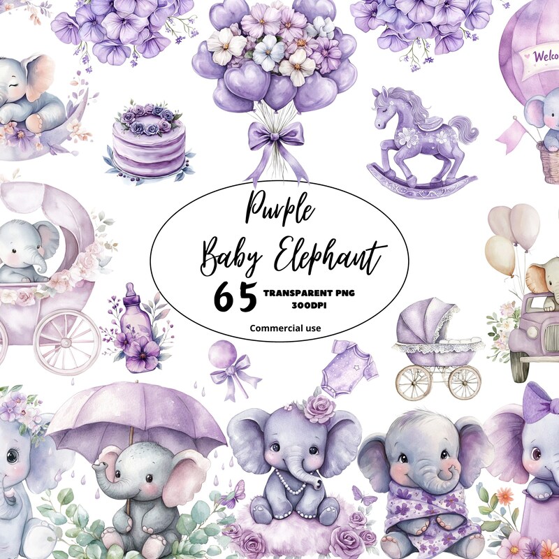 Purple Elephant File - Etsy