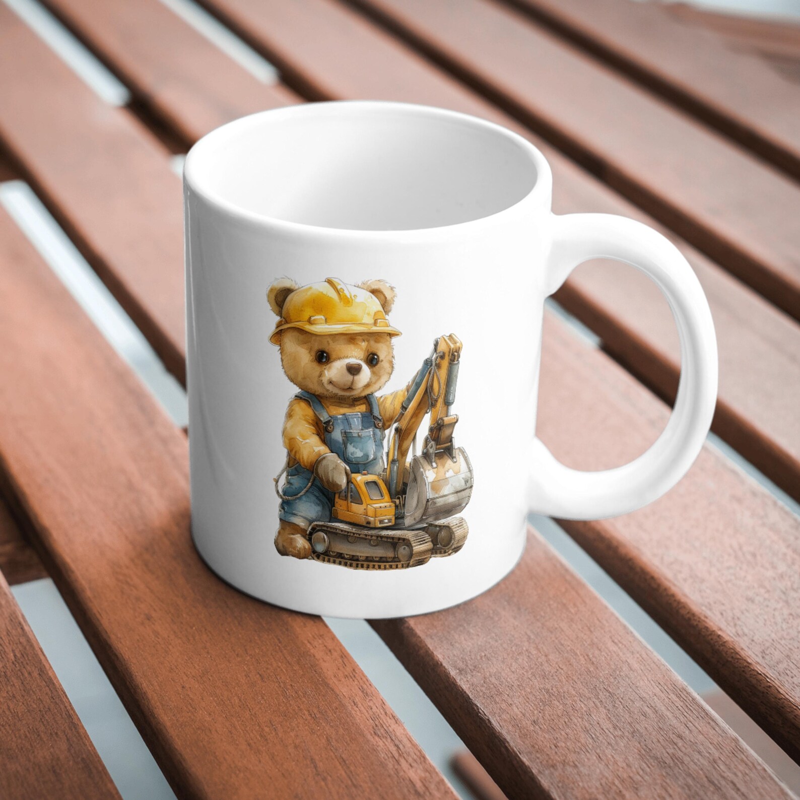 Construction Animals Clipart, Teddy Bear Watercolor, Construction Bear ...