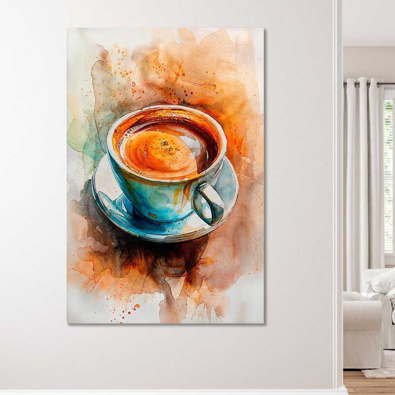 Coffee Canvas Art - Etsy