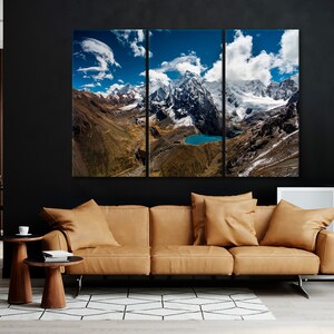 Amazing View High Mountain Range in Peru Canvas Wall Art Cordillera ...