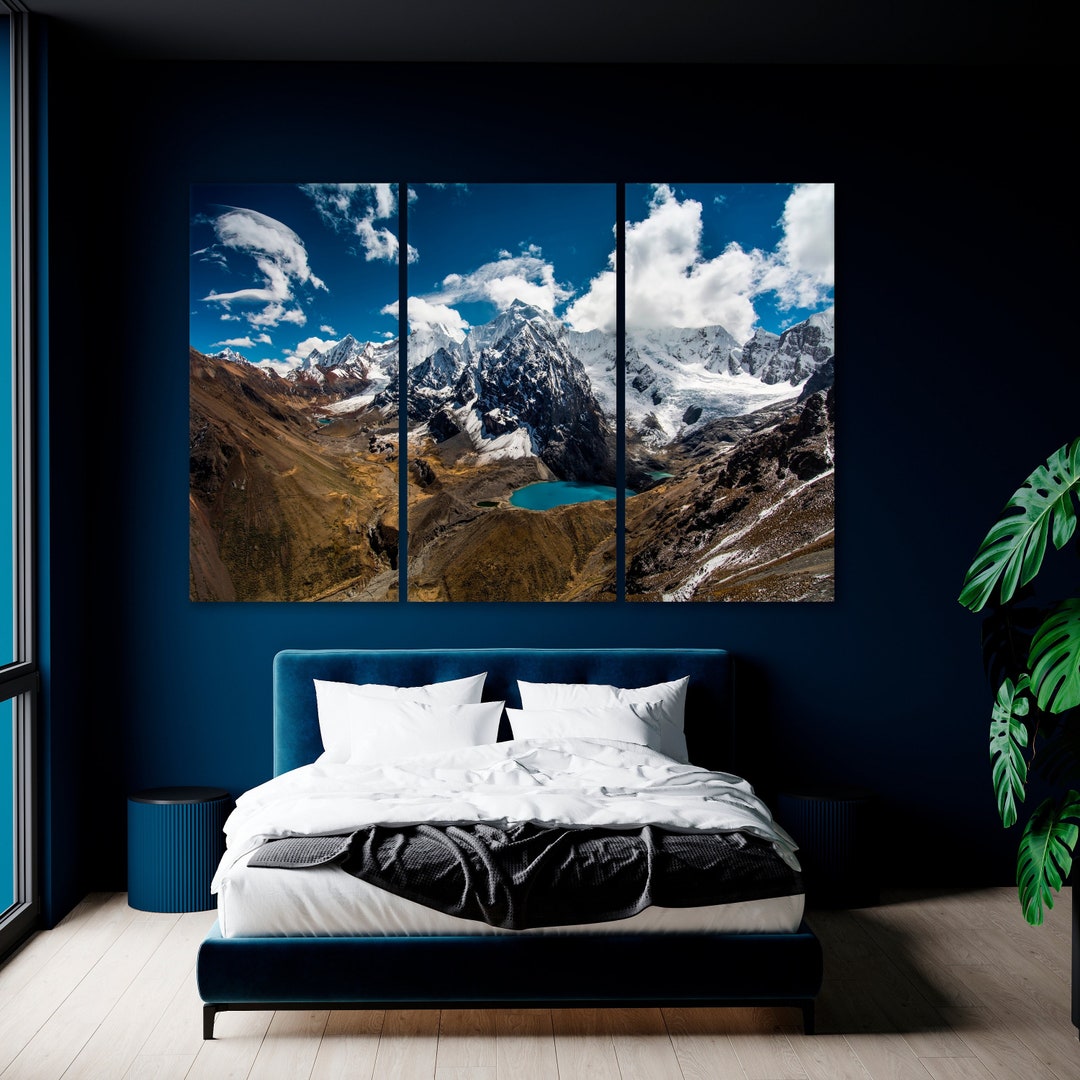 Amazing View High Mountain Range in Peru Canvas Wall Art Cordillera ...
