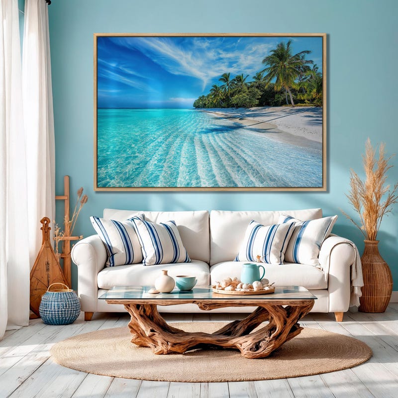 Beach Wall Art Canvas - Etsy