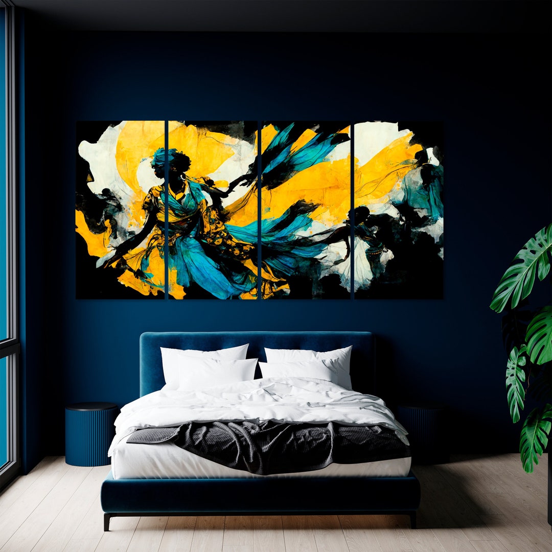 Abstract African Woman Wall Art Print African Woman Dancing - Etsy