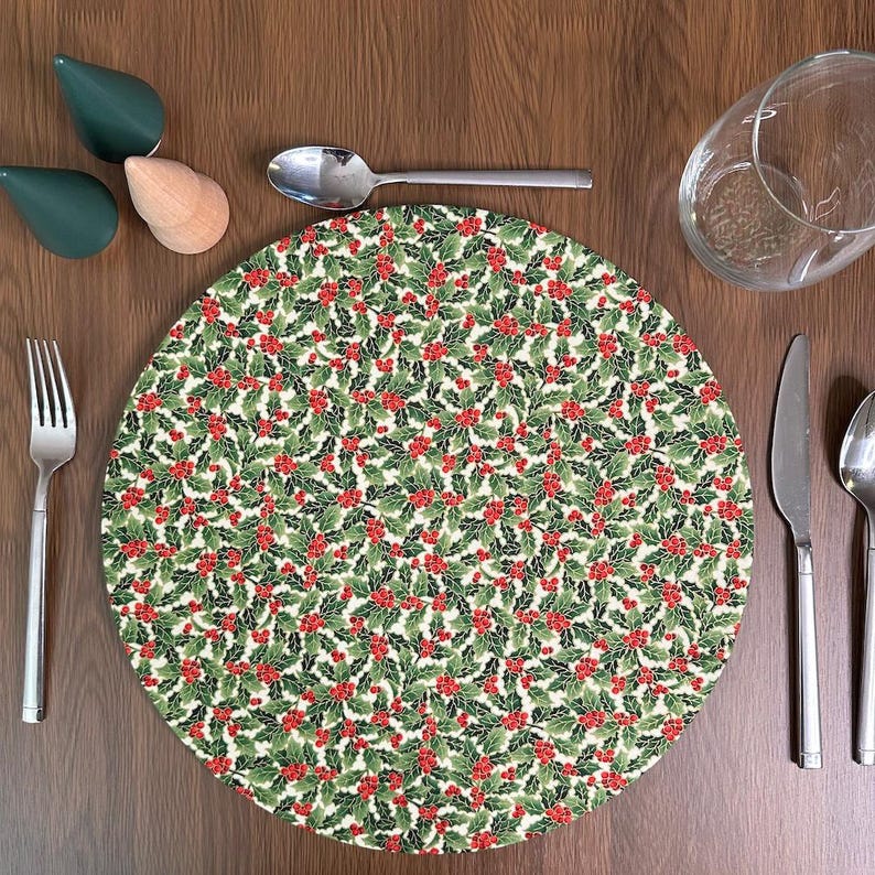 Sousplats Charger Plates Removable Fabric Covers Place Mats Washable ...