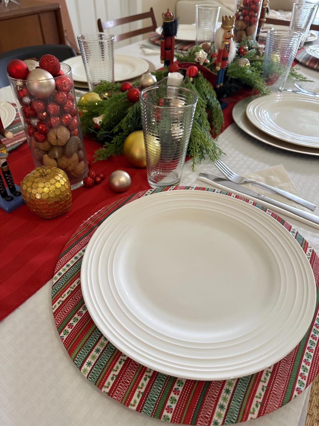 Sousplats Charger Plates Removable Fabric Covers Place Mats Washable ...