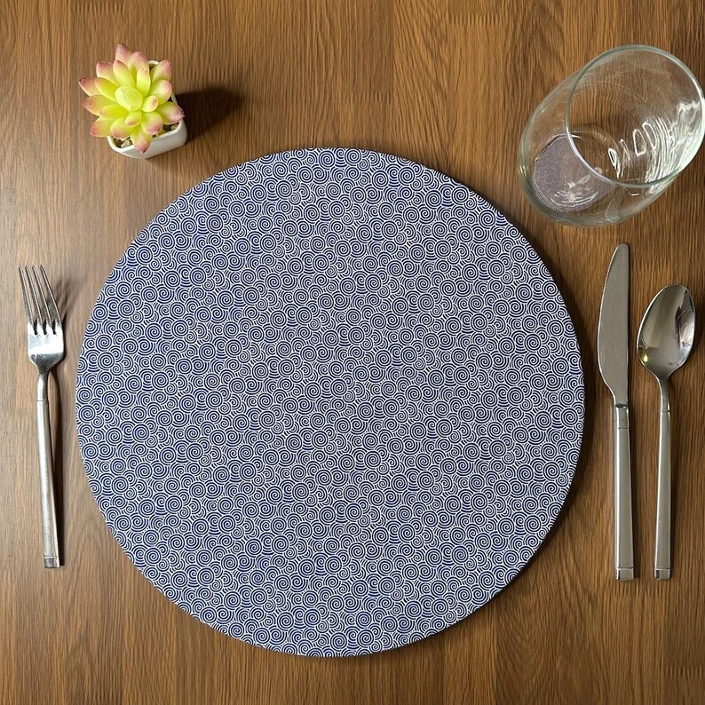 Sousplats Charger Plates Removable Fabric Covers Place Mats Washable ...