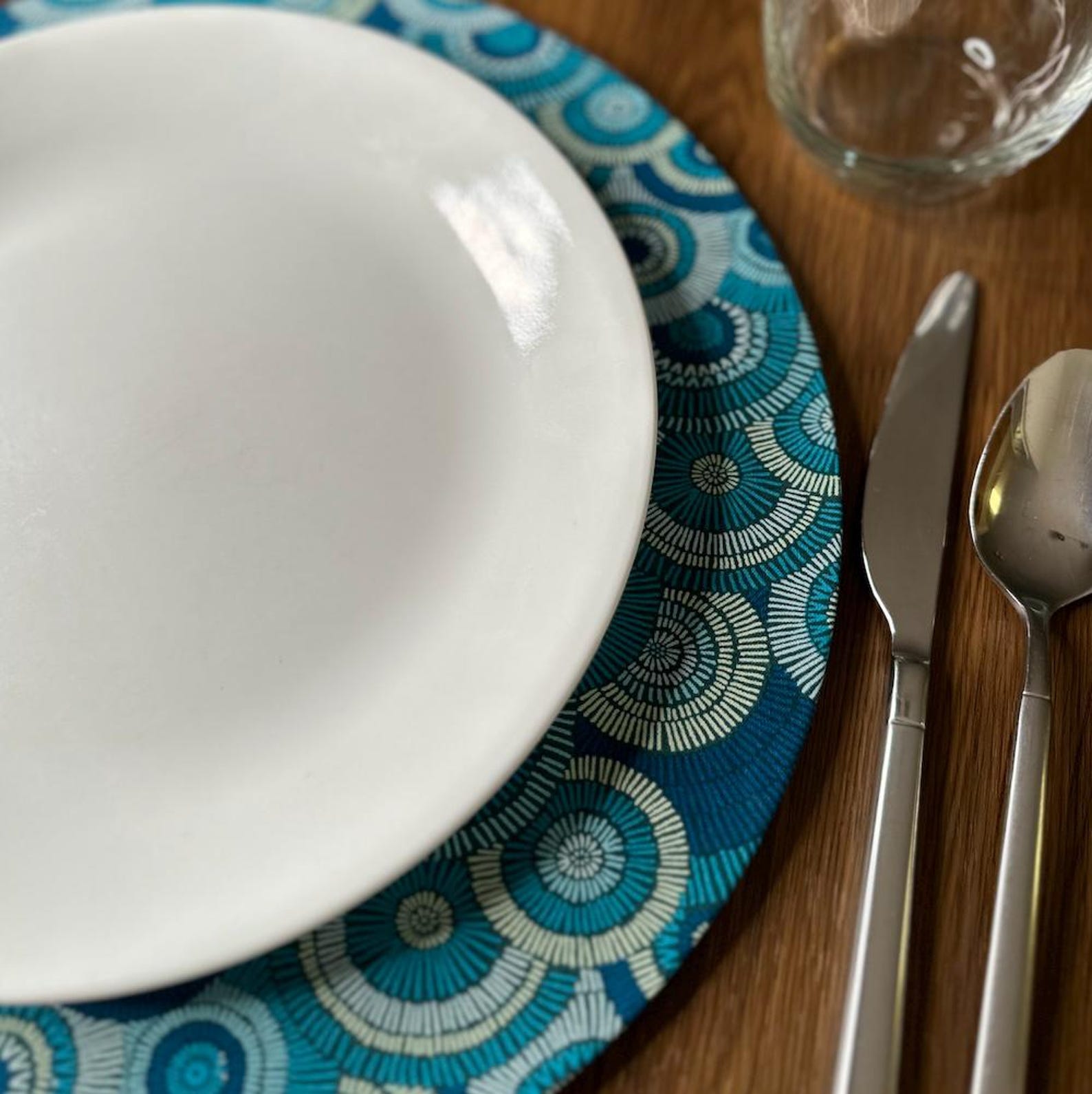 Charger Plates - Removable Fabric Covers - Place Mats - Washable Fabric ...