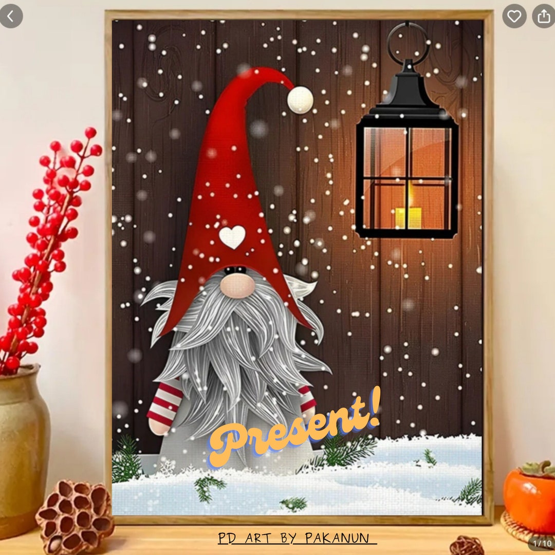 Monster Christmas, Printable Christmas Wall Art Monster Decor Rustic ...