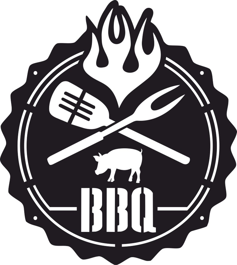 BBQ Sign SVG DXF Laser - Plasma - Circut File - Etsy