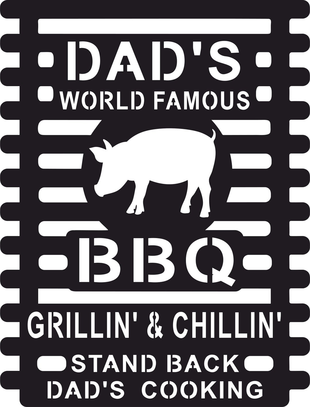 BBQ Sign SVG DXF Laser - Plasma - Circut File - Etsy