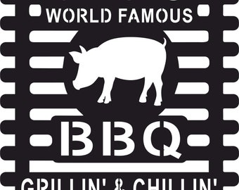 BBQ Sign SVG DXF Laser Plasma Circut File - Etsy